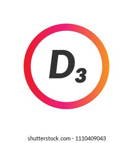 Vitamin D3 Icon Stock Vector (Royalty Free) 1110409043 | Shutterstock