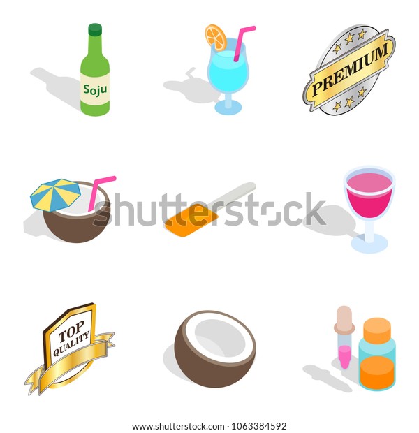 Vitamin Deficiency Icons Set Isometric Set Stock Vector (Royalty Free ...