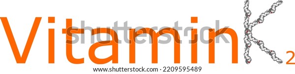 Vitamin K Chemical Structure Vitamin Shape Stock Vector (Royalty Free ...