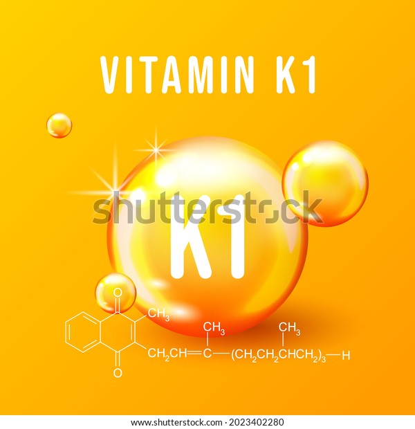 Vitamin K1 Chemical Formula Vector Illustration Stock Vector (Royalty ...