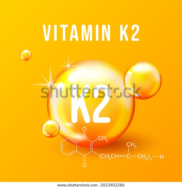 Vitamin K2 Chemical Formula Vector Illustration Stock Vector (Royalty ...