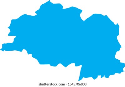 Vitebsk Region Map Belarus Stock Vector (Royalty Free) 1545706838 ...