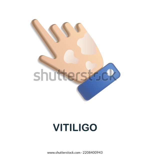 Vitiligo Icon 3d Illustration Deseases Collection Stock Vector (Royalty ...
