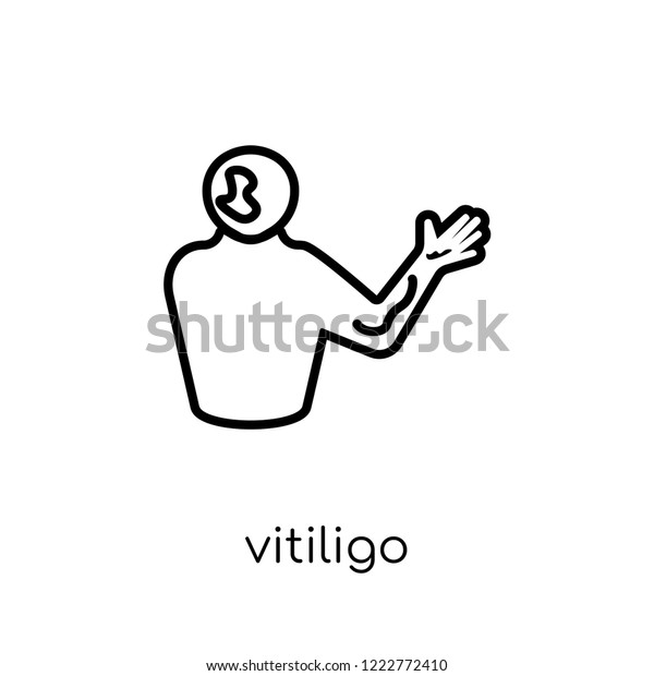 Vitiligo Icon Trendy Modern Flat Linear Stock Vector (Royalty Free ...