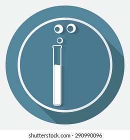 Vitro Icon On White Circle Long Stock Vector (Royalty Free) 290990096 ...