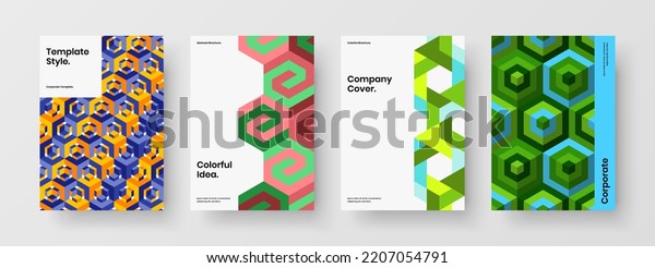 Vivid Magazine Cover Design Vector Illustration Stock Vector (Royalty ...