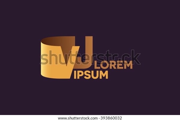Vj Letters Logo V J Letters Stock Vector (Royalty Free) 393860032 ...