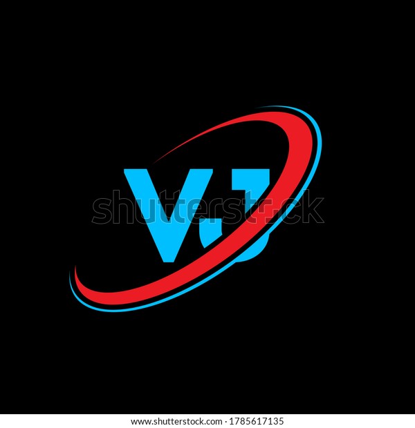 Vj V J Letter Logo Design Stock Vector (Royalty Free) 1785617135 ...