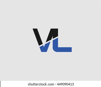 Vl Letter Logo Stock Vector (Royalty Free) 449090413 | Shutterstock
