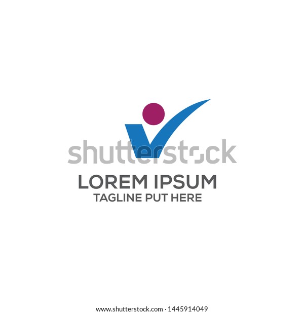 Vletter Right Direction Logo Design Use Stock Vector (Royalty Free ...