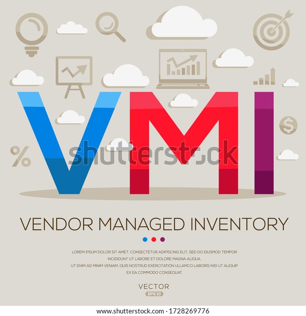Vmi Vendor Managed Inventory Letters Icons庫存向量圖 (免版稅) 1728269776