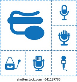 Vocal Icon Set 6 Vocal Filled Stock Vector (Royalty Free) 641129785