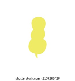 Voice Bubble Dialog Yellow Collor Stock Vector (Royalty Free ...