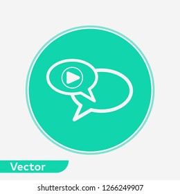Voice Message Vector Icon Sign Symbol Stock Vector (Royalty Free ...