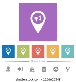 Voice Navigation Flat Color Vector Icons Stock Vector (Royalty Free ...