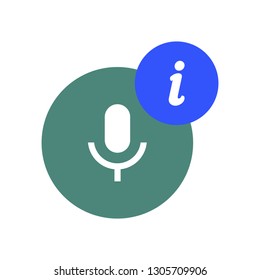 Voice Note Information Icon Stock Vector (Royalty Free) 1305709906 ...