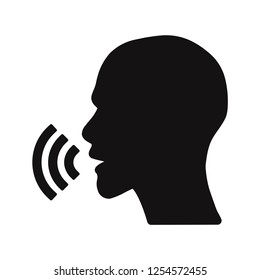 Human Voice Speech Icon Vector On Stock Vector (Royalty Free) 1356057827