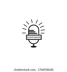 Voice Recorder Logo Vector Icon Illustration Stock Vector (Royalty Free ...