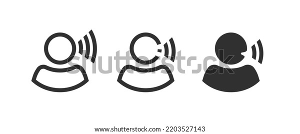 Voice Sound Command Icon Ui Element Stock Vector (Royalty Free ...
