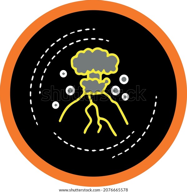 Volcanic Eruption Warning Vector Sign Danger: เวกเตอร์สต็อก (ปลอดค่า ...