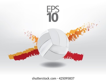Volleyball Abstract Background Stock Vector (Royalty Free) 425095837 ...