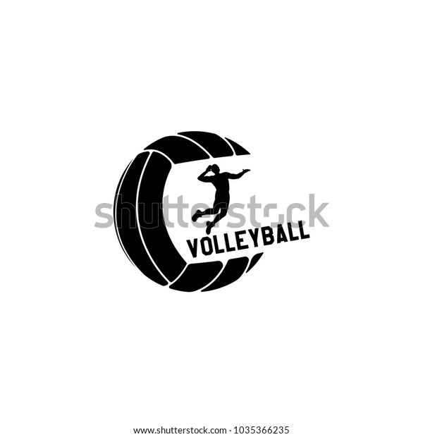 Volleyball Logo Team Vector Illustration Stock Vector (Royalty Free ...