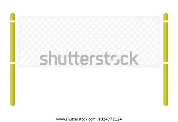 Volleyball Net Vector Cartoon Illustration Isolated Stock Vector ...