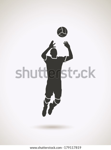 Volleyball Setter Vector Illustration Stock Vector (Royalty Free) 179117819