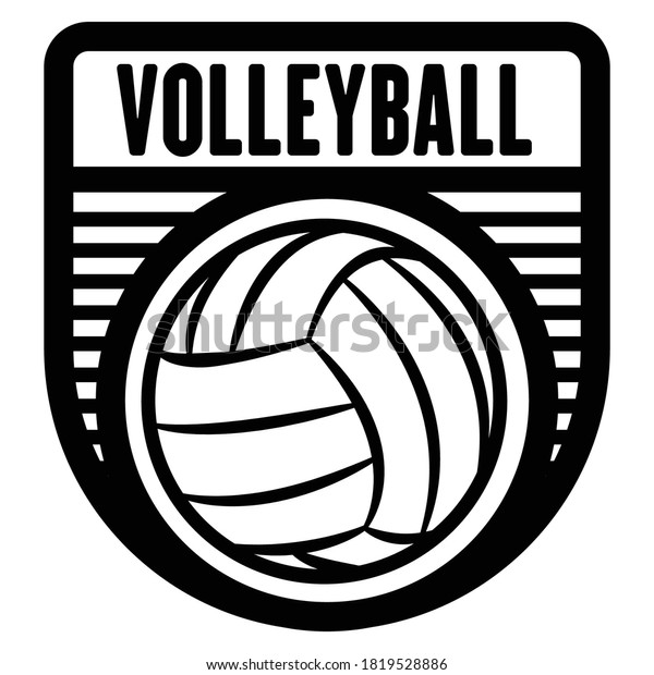 Plantilla de logotipo deportivo de voleibol, gráfico de arte vectorial ...
