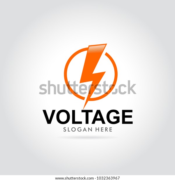 Voltage Logo Lightning Vector Illustration Stock Vector (Royalty Free ...