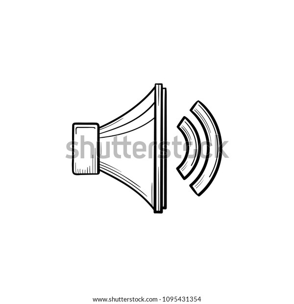 Volume Control Hand Drawn Outline Doodle Stock Vector (Royalty Free ...