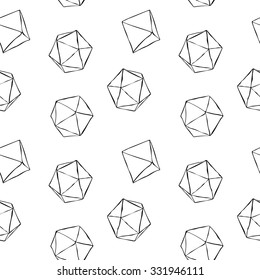Volume Geometric Shapes Vector Seamless Pattern Stock Vector (Royalty ...