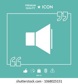 Volume Icon Symbol: เวกเตอร์สต็อก (ปลอดค่าลิขสิทธิ์) 1068025151 ...