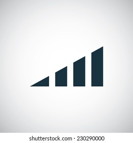 Volume Level Icon Isolated White On Stock Vector (Royalty Free) 242127445