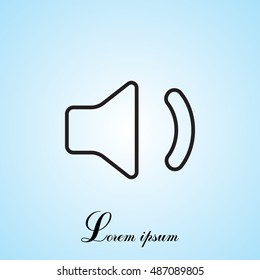 Volume Low Sign Line Icon Stock Vector (Royalty Free) 487089805 ...