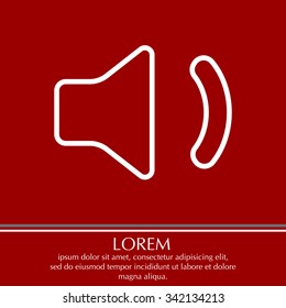 Volume Low Sign Vector Design Website Stock Vector (Royalty Free ...