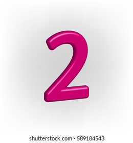 Volume Number Two Vector Illustration Stock Vector (Royalty Free ...