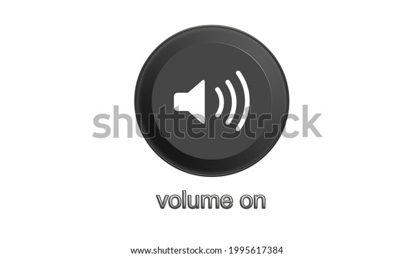 Volume On Sound Symbols Vector 3d Stock Vector (Royalty Free ...