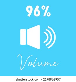 Volume Percentage Sign Vector Isolated Sound Stock Vector (Royalty Free ...