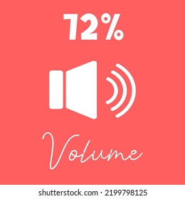 Volume Percentage Sign Vector Isolated Sound Stock Vector (Royalty Free ...