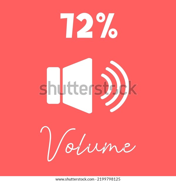 Volume Percentage Sign Vector Isolated Sound Stock Vector (Royalty Free ...