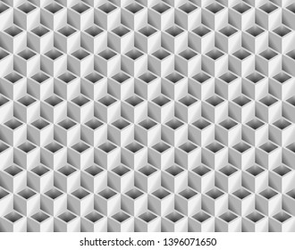 Volume Realistic Texture Gray 3d Cubes Stock Vector (Royalty Free ...