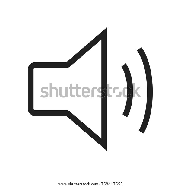 Volume Symbol Icon Stock Vector (Royalty Free) 758617555 | Shutterstock