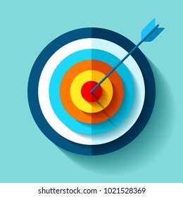 Volume Target Icon Flat Style On Stock Vector (Royalty Free) 1021528369 ...
