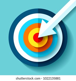 Volume Target Icon Flat Style On Stock Vector (Royalty Free) 1022135881 ...