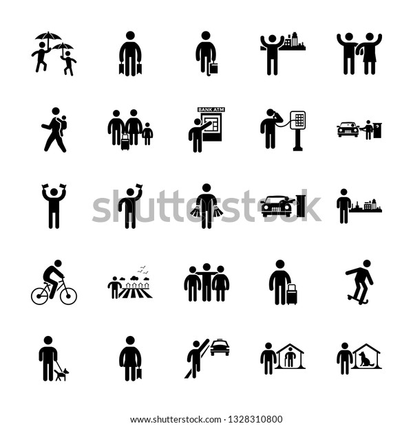 Volunteer Vector Pictogram Pack 스톡 벡터(로열티 프리) 1328310800
