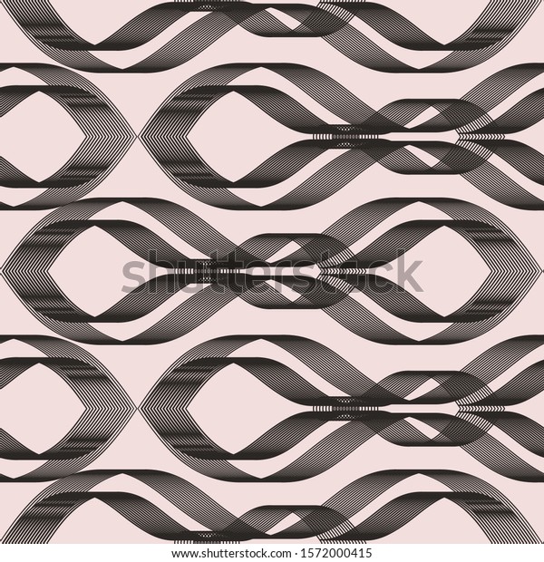 Volutes Retro Style Seamless Pattern Ivory Stock Vector (Royalty Free ...