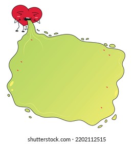 Vomit Heart Drops Background Stock Vector (Royalty Free) 2202112515 ...