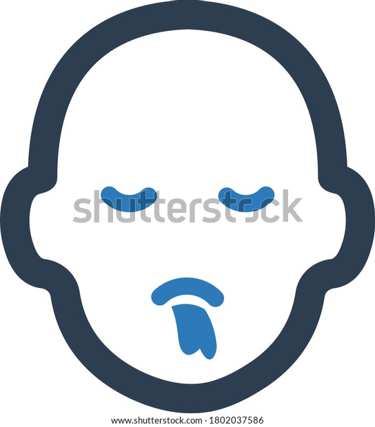 Vomit Icon Vector Vomit Sign Symbol Stock Vector (Royalty Free ...