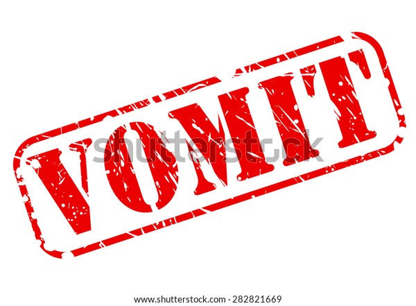 Vomit Red Stamp Text On White Stock Vector (Royalty Free) 282821669 ...